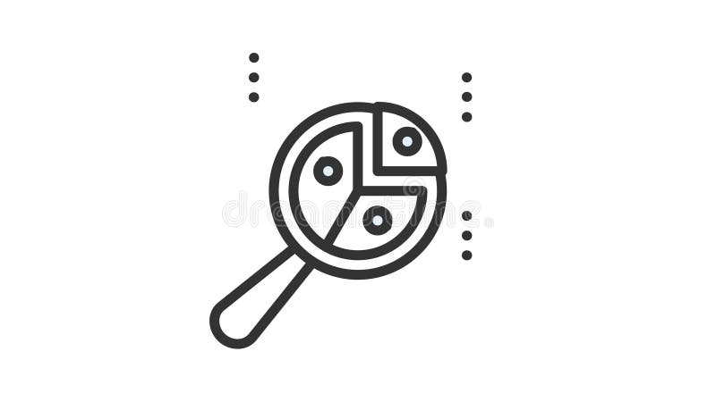 Animated Analytics with Magnifying Glass on Financial Data Visuals Pie ...