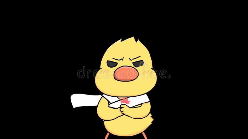 Animated Angry Duck for Easy Chroma Keying Stock Footage - Video of ...