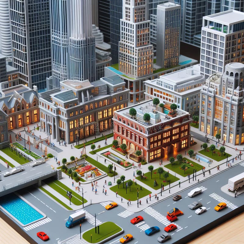 Animated Architectural Models Miniature Achitectural Models Whe Stock ...