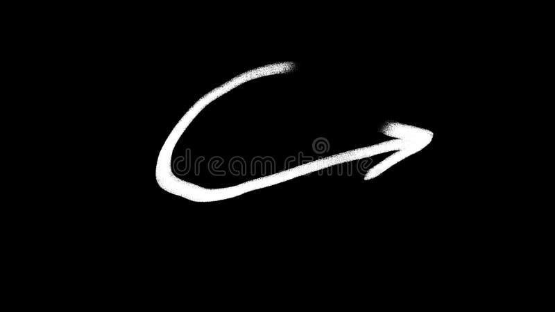 Animated Arrows with Drawing Effect. Video Clip with Alpha Channel ...