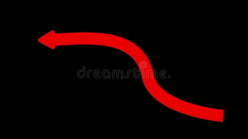 Animated Arrows Elements Set with Arrowhead - Alpha Channel Stock Video ...