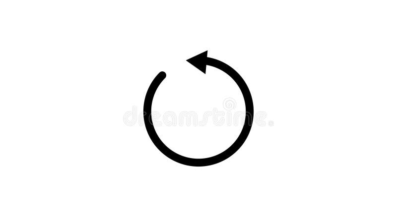Animated Arrows Indicating Loading or Sync Process. Circular Arrow ...