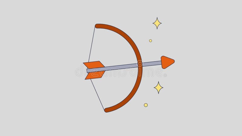 Animated Arrows Ready To Be Released Accurately Stock Video - Video of ...