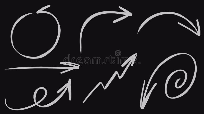 Animated Arrows on Transparent Background Motion Graphics Pack Stock ...