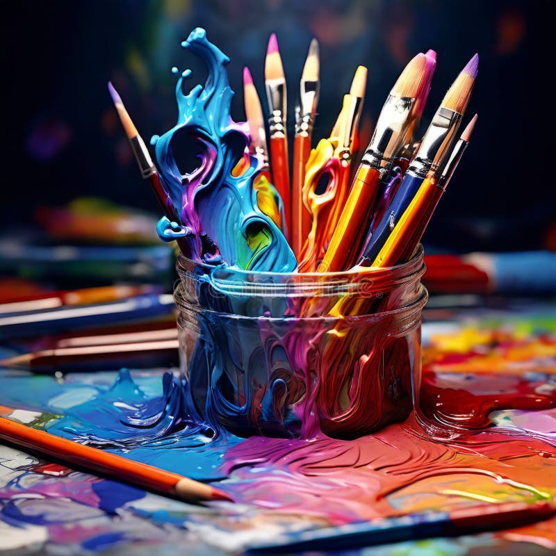 Animated Paint Roller Icon Logo PNG Illustration Isolated on ...