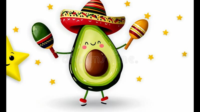 Spinning Avocado Delight stock video. Video of cheerful - 371223121