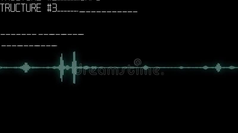 Animated Background with Audio Elements. Sound Track on Display Stock ...