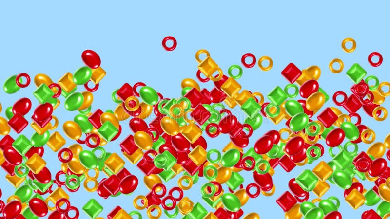 Animated Background Candy Colors Raining Falling Transition Infinite ...