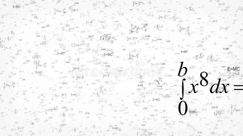 Animated Background with Flying Formulas and Equations Stock Video ...