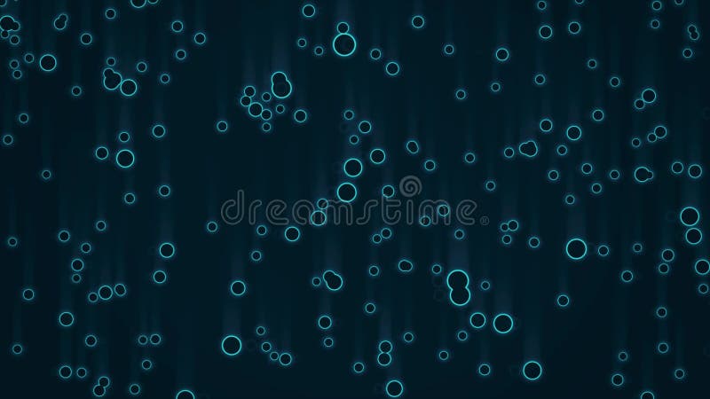 Animated Background in 4K with Abstract Blue Circles that Merge into 1 ...