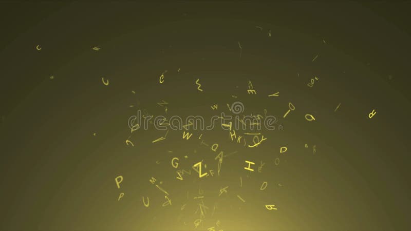 Animated Background with Letters. Letters Fly Stock Footage - Video of ...