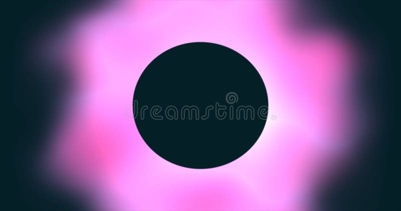 Animated Background of Lunar Eclipse Black Hole Neon Glow White and ...