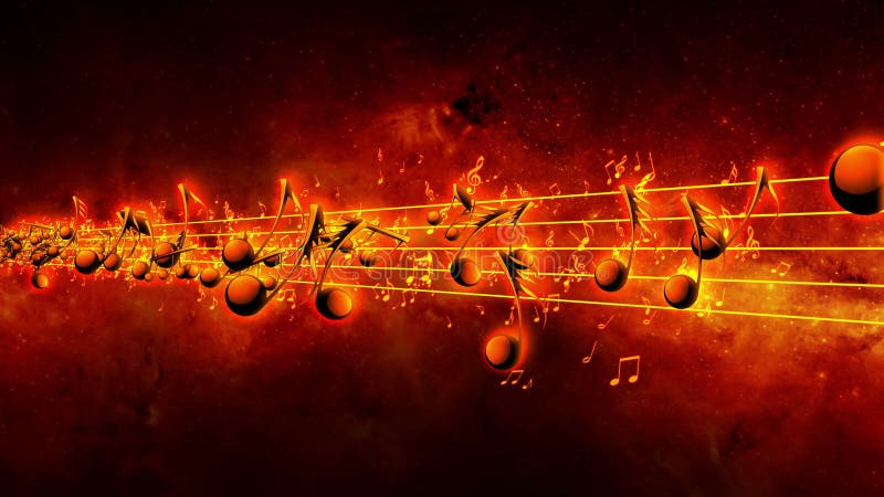 Animated Background with Musical Notes, Music Notes Stock Footage ...