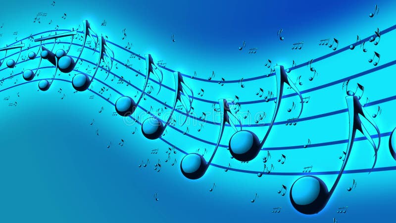 Animated Background with Musical Notes, Music Notes Stock Video - Video ...