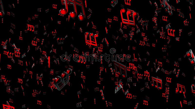Animated Background with Musical Notes, Music Notes - LOOP Stock Video ...