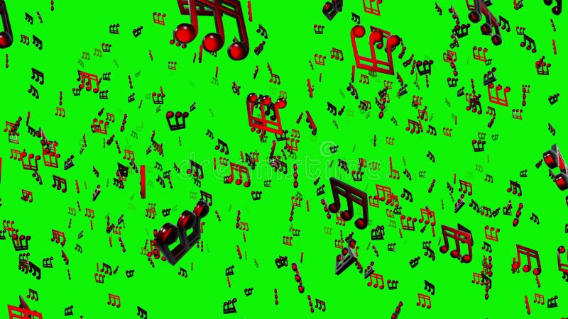 Animated Background with Musical Notes, Music Notes - LOOP Stock Video ...