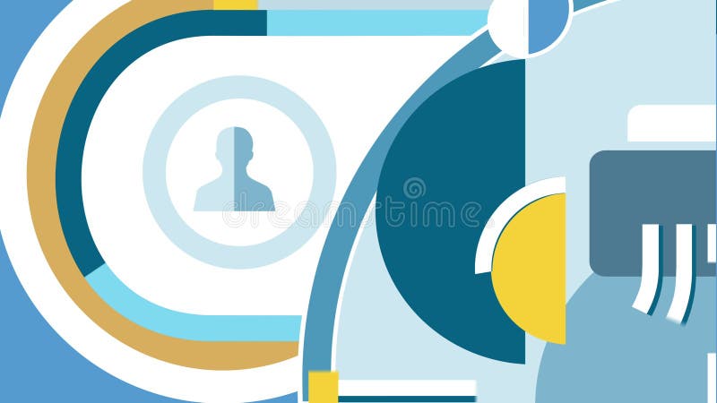 Animated Background with Paper Texture and Infographic Pattern. Stock ...