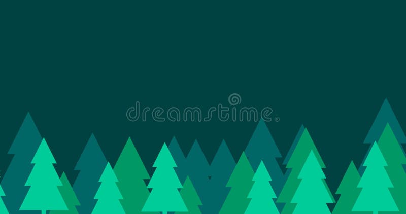 Animated Background of Pine Trees Lined Up at Night Stock Footage ...