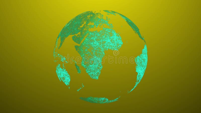 Animated Background Planet Earth on a Blue Background Stock Footage ...