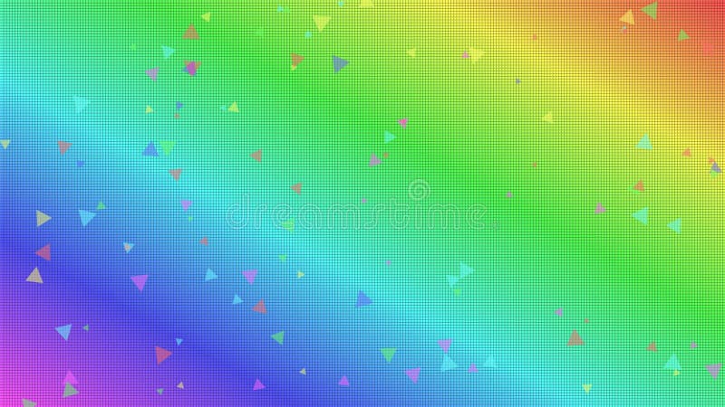 Animated Background Rainbow Colors Triangles Patterns Particles ...