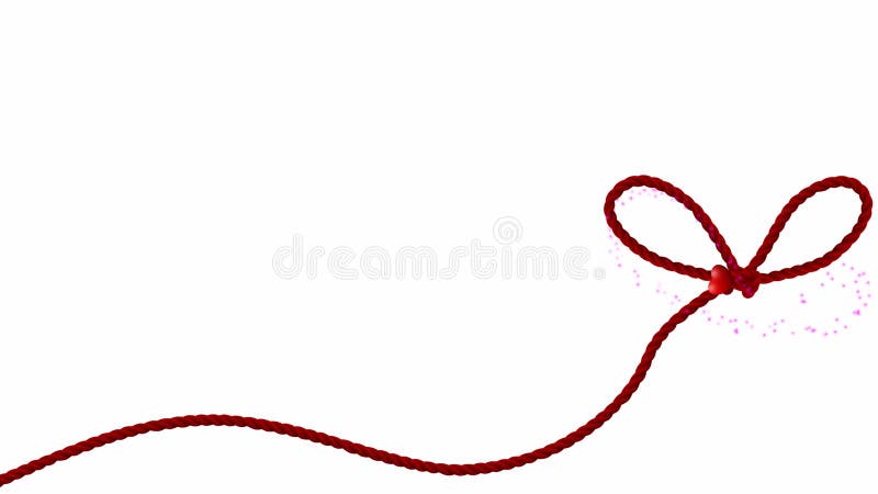 Animated Background Red Thread Fate Destiny Loop Seamless White ...