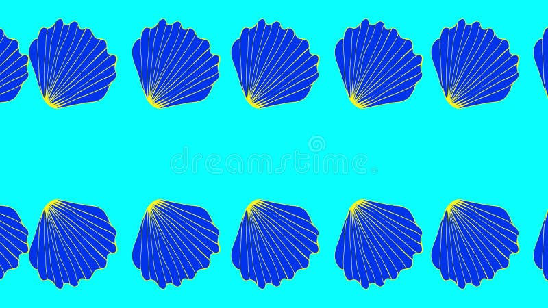 Animated Background with Seashells Horizontal Moving Stock Video ...