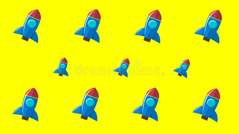 Animated Background with Space Rocket Stock Video - Video of life ...