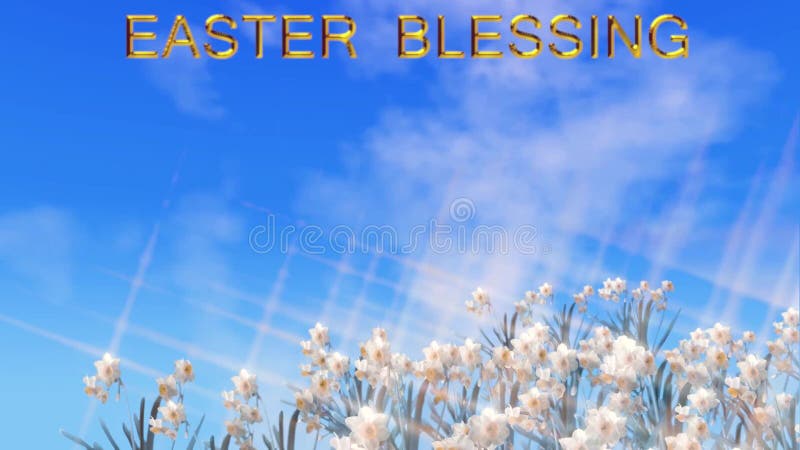 Animated Spring Background with Moving Clouds on Sky and Moving ...