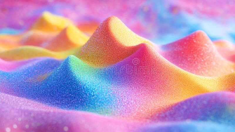 An Animated Background of Swirling Rainbow Sand Vortices, Complete with ...