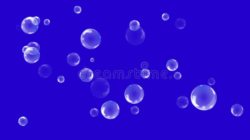 3D Animations Blue-white, Transparent Balls Fill the Space Stock Video ...