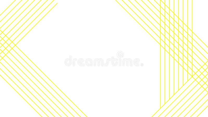 Animated Background with Yellow Lines is Drawing. Linear Striped ...