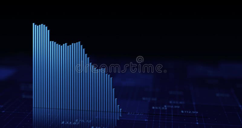 Animated Backgrounds of Financial Chart Shows the Fall on Markets ...