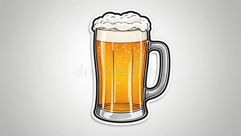 Animated Beer Mug with Foam, Perfect for Bar and Celebration Graphics ...