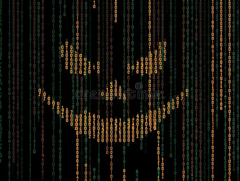 Animated Binary Code Forming Jack O Lantern Pumpkin Face Stock Footage - Video of matrix, green ...