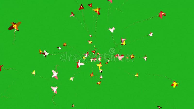 Animated Birds Flying and Flapping Around Stock Video - Video of ...