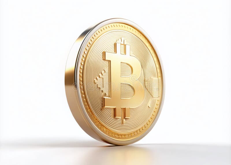 Animated Bitcoin Spinning in a ZMotion a Cartoon Crypto Digital Coin ...