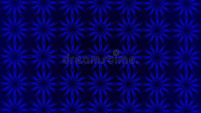 Blue Color Flower Shape Object Rotating and Creating Hypnotic Effect ...