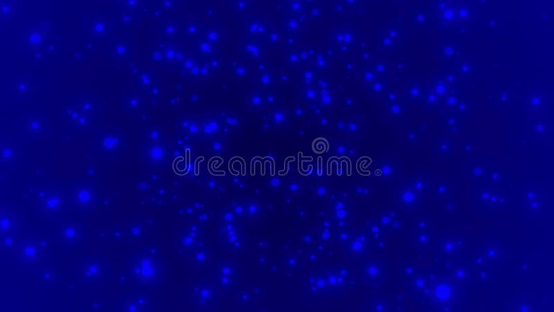 Blue Color Moving Glitter Particles Simple Background Stock Footage ...