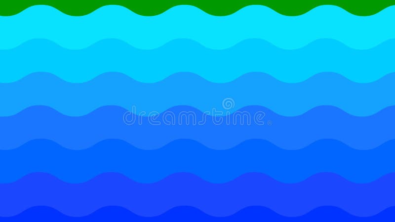 Animated Blue Waves Background. Looped Video. Decorative Waves ...