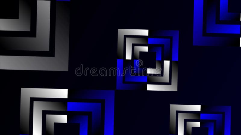 Blue and White Gradient Rotating Square Element Background Stock ...