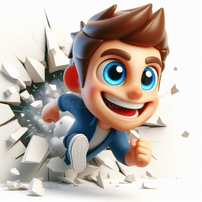 Animated Breakthrough stock illustration. Illustration of dynamic ...