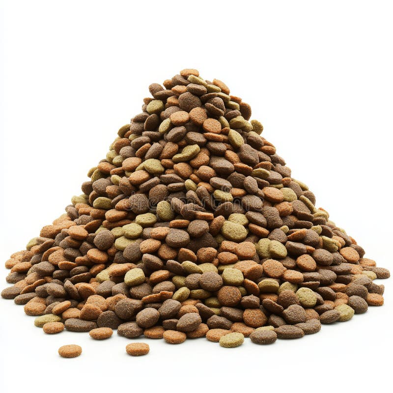 Animated Brown Kibble with Transparent Background for Dogs Stock ...