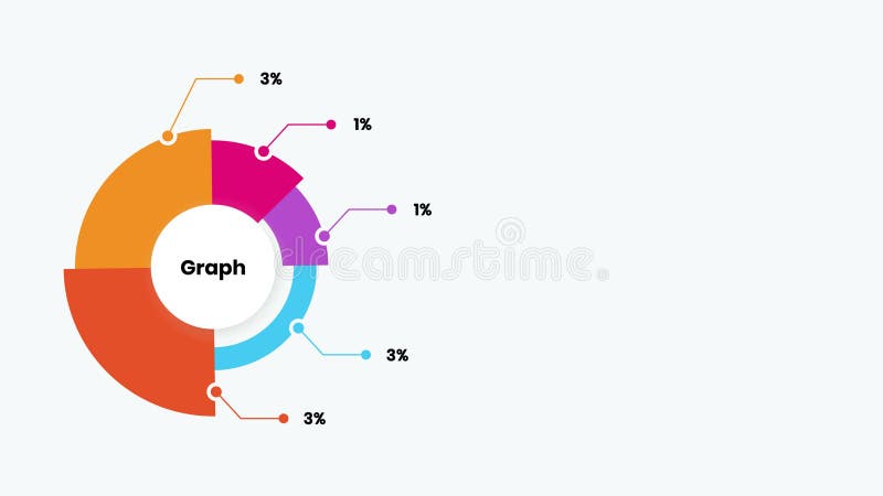 Animated Business Report Infographic Presentation Design with Circular ...