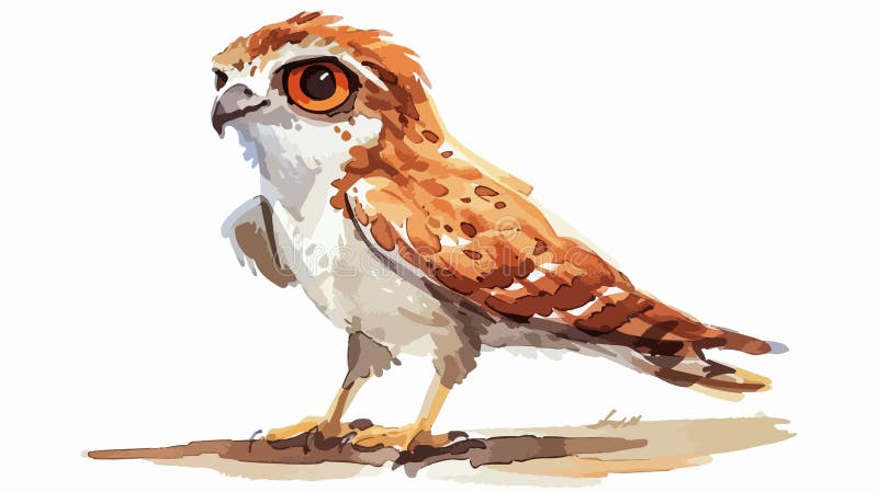 Animated Cartoon Hawk Vector Illustration for Creative Designs Stock ...