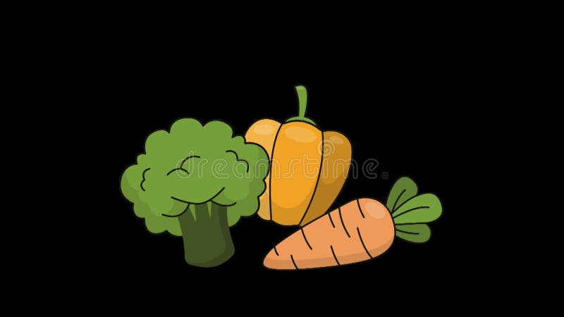 Animated Cartoon Pictures of Vegetables Stock Video - Video of ...