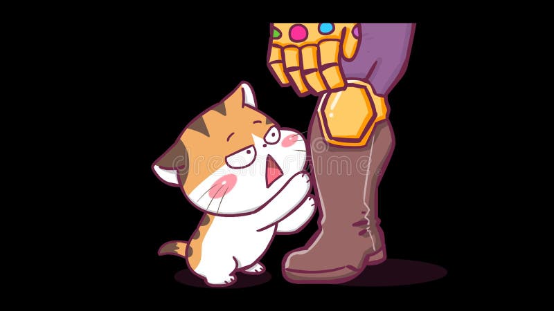 Animated Cat Asking for Help Transparent Background Stock Video - Video ...