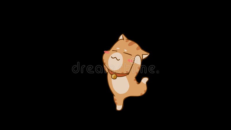 Animated Cat Jumping Ballet Dance - Transparent Background Stock ...