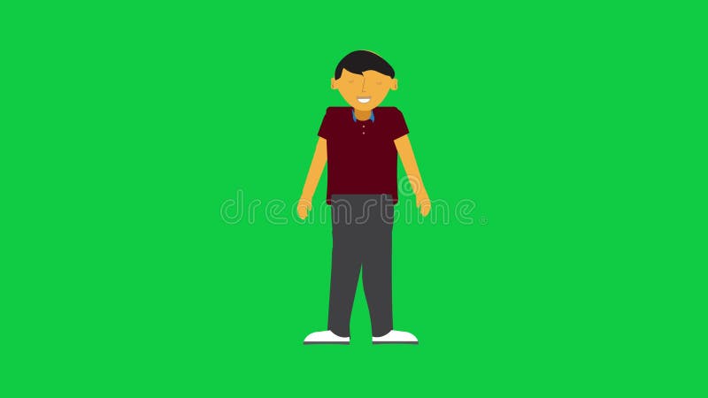 Animated Character Shrugging for Humorous or Confused Expression Stock ...