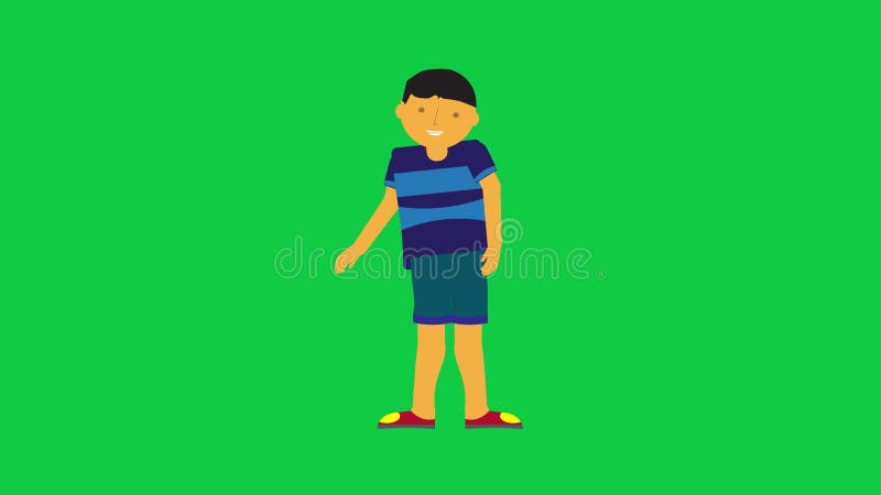 Animated Character Talking Loop Animation Stock Footage - Video of ...
