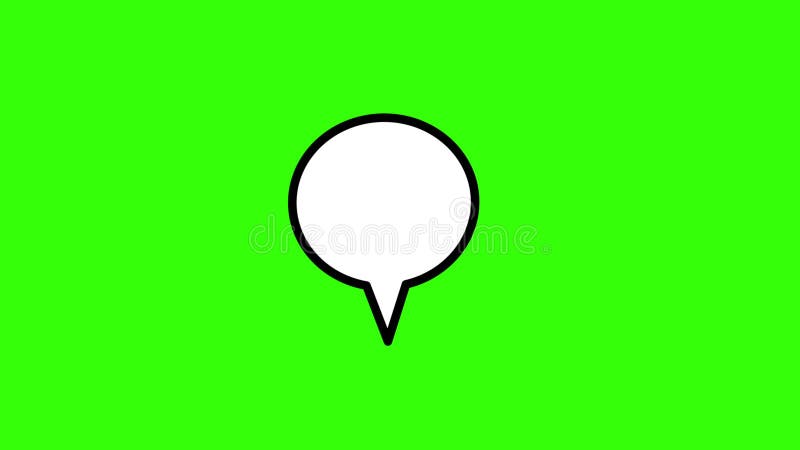 Animated Chat Idea Speech Bubble for Text. Chat Popup for Info ...
